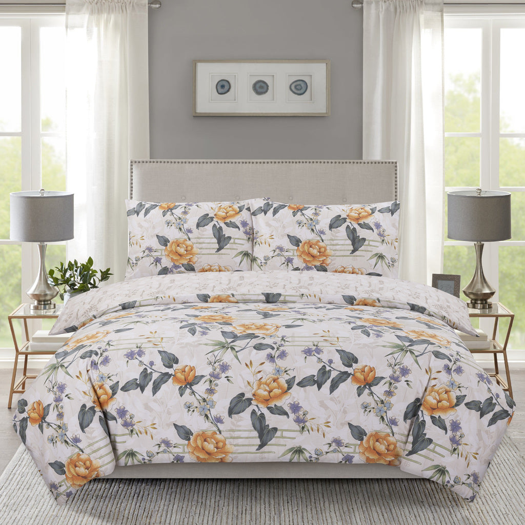 Vantona Classic Oriental Floral Duvet Cover Set - Multi